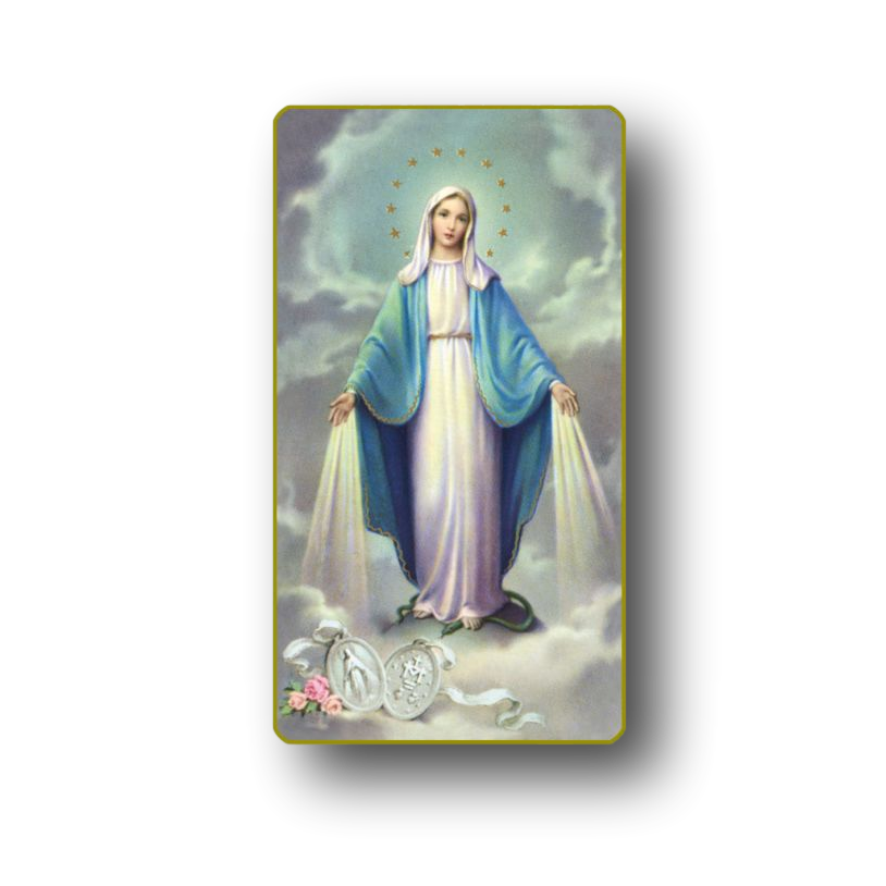 Our Lady of the Miraculous Medal Paper Holy Card - 400-117 | St. Thomas ...