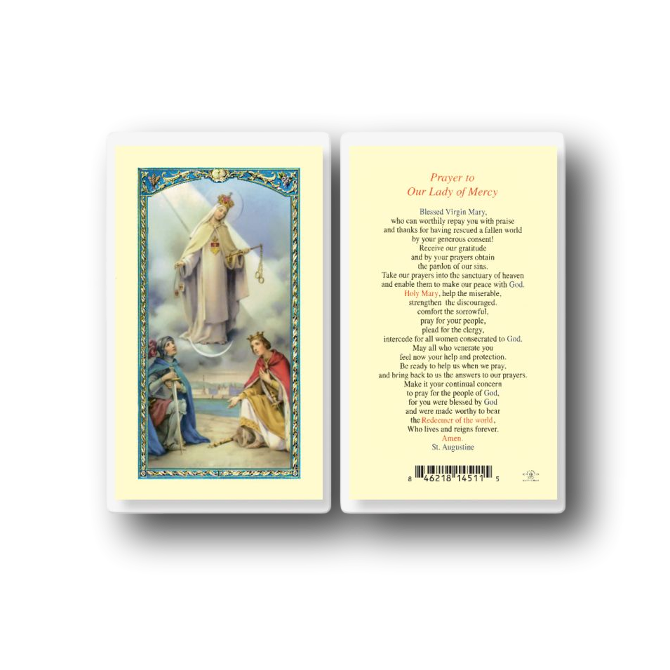 Our Lady of Mercy Holy Card - E24-292 | St. Thomas More Books & Gifts