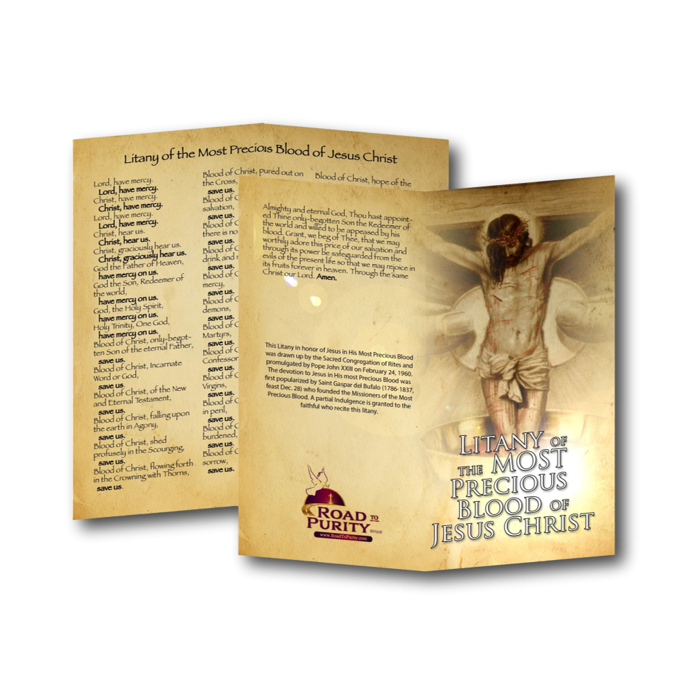 LITANY OF THE MOST PRECIOUS BLOOD OF JESUS CHRIST PAMPHLET - LOTMPBOJCP ...