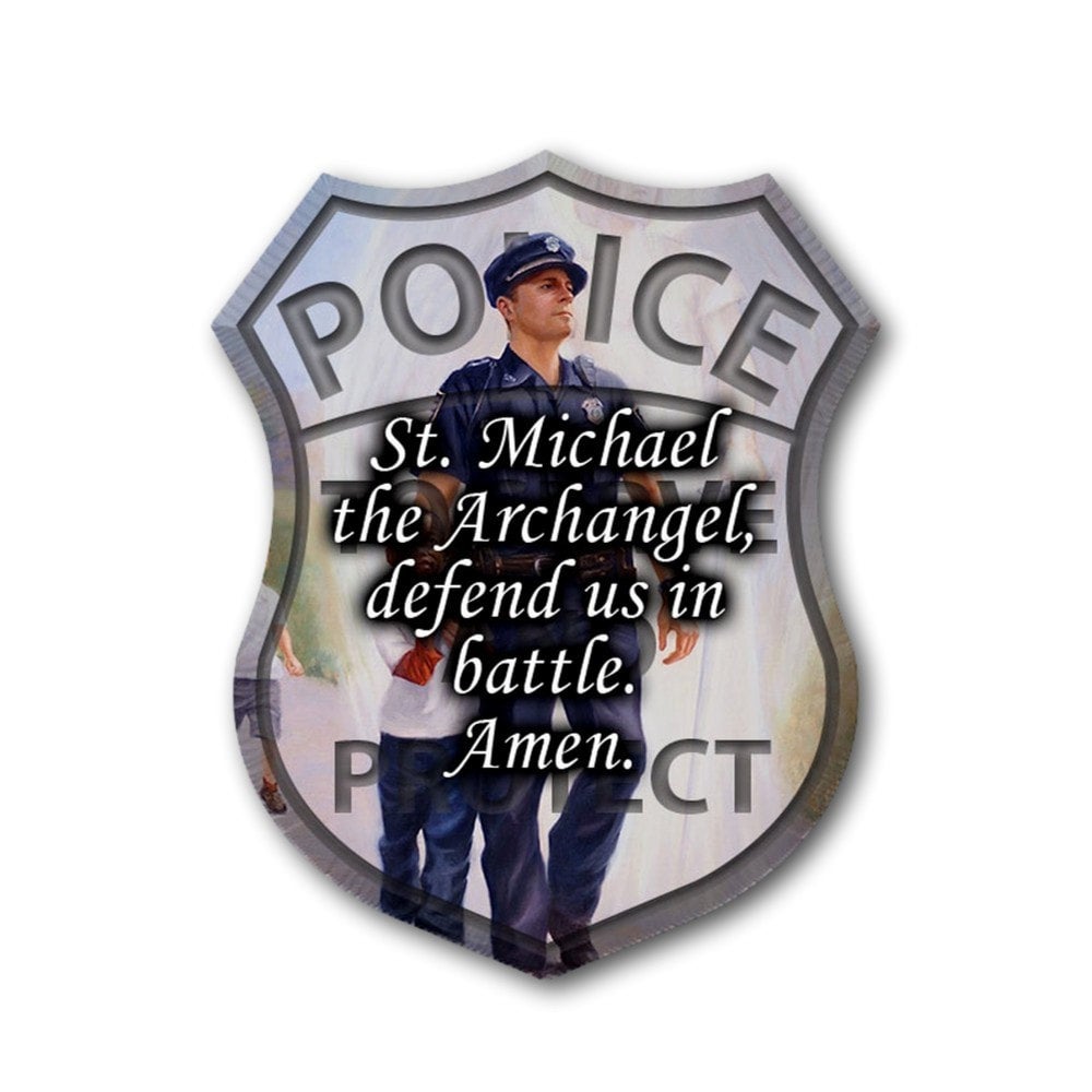 Police Guardian Angel Visor Clip with St. Michael Prayer - VCC-799A ...