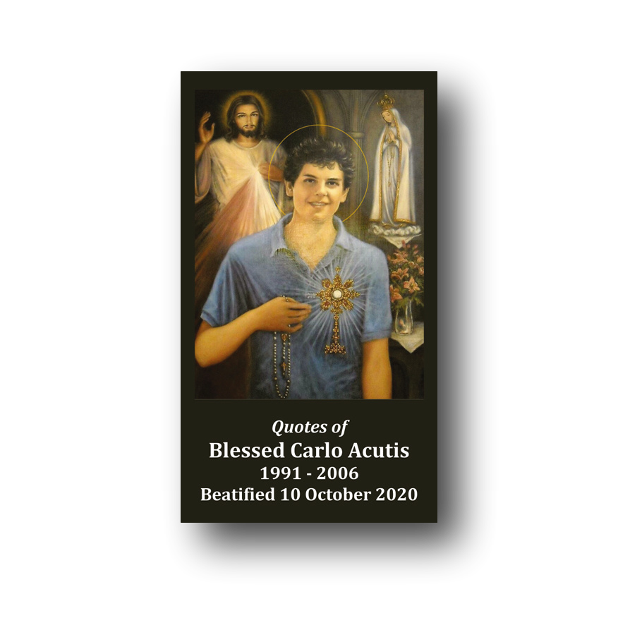 BLESSED CARLO ACUTIS HOLY CARD - PC-818 | St. Thomas More Books & Gifts